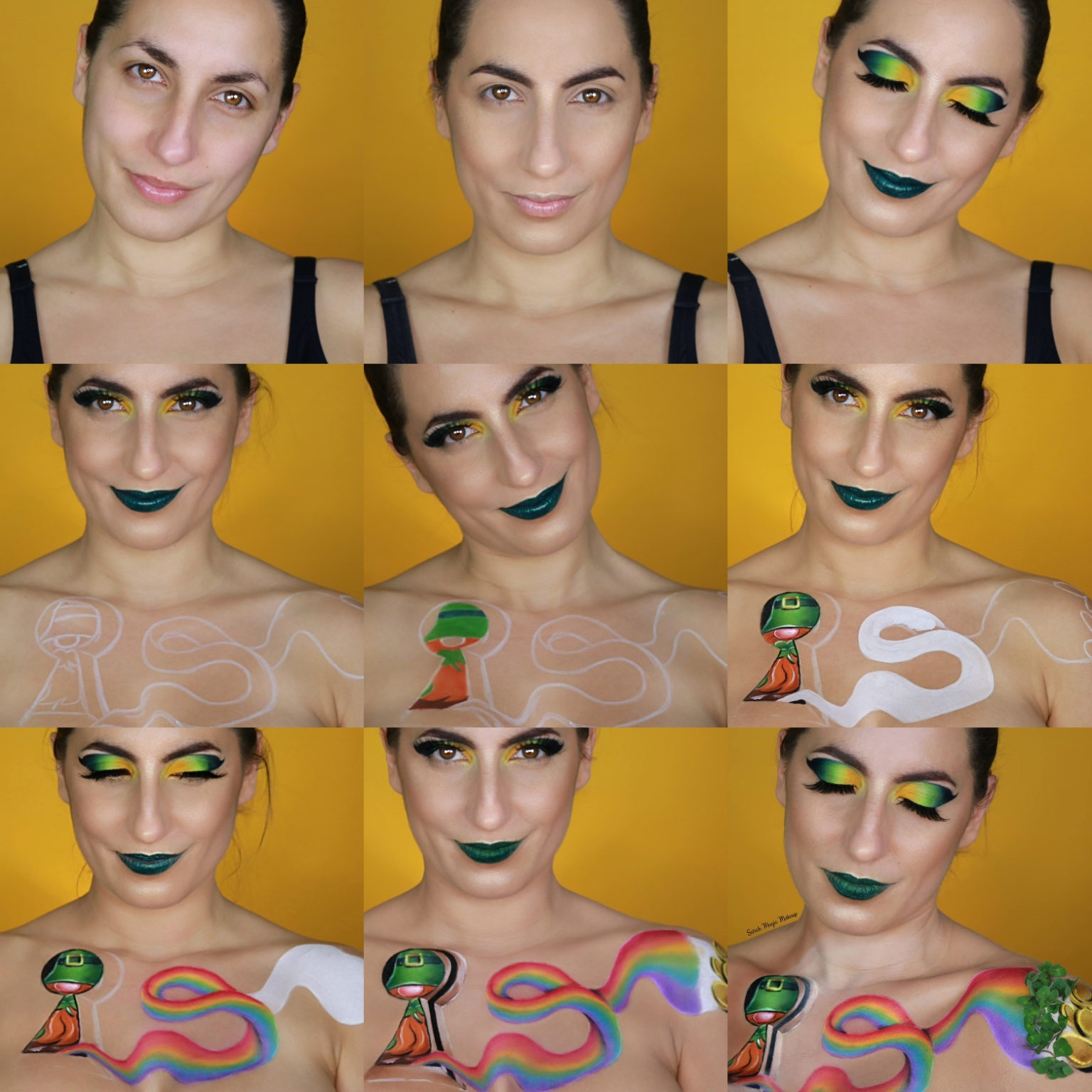 Saint Patrick Day Makeup - Sarah Magic Makeup